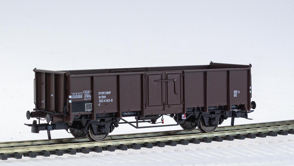 Memoba - Produktdetail Exact Train EX23965 ÖBB offener Güterwagen E, Europ, Epoche IV